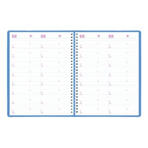 Brownline 2023 Essential Weekly Planner, Appointment Book, 12 Months, January to December, Twin-Wire Binding, 11" x 8.5", Mountain Blue (CB950G.03-23)