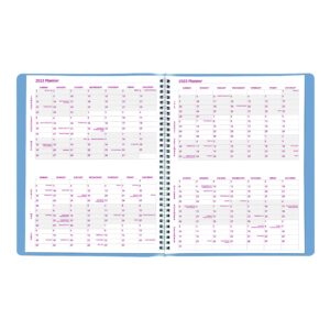 Brownline 2023 Essential Weekly Planner, Appointment Book, 12 Months, January to December, Twin-Wire Binding, 11" x 8.5", Mountain Blue (CB950G.03-23)