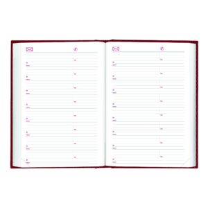 Brownline 2023 Traditional Daily/Monthly Planner, Untimed Journal, 12 Months, January to December, Perfect Binding, 7.5" x 5", Bright Red (CB387.RED-23)