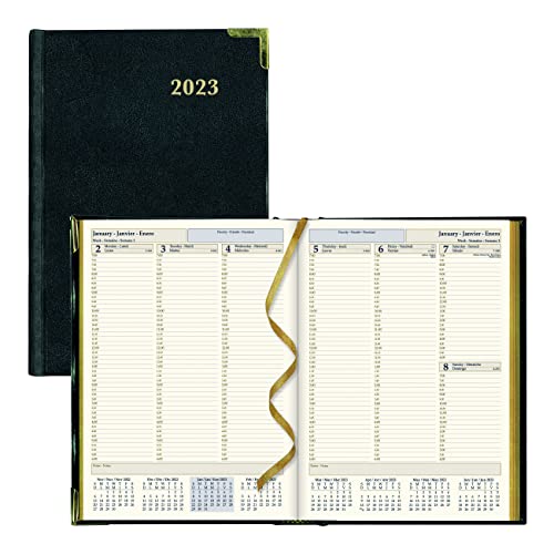 Brownline 2023 Executive Weekly Planner, Appointment Book, 12 Months, January to December, Sewn Binding, 10.75" x 7.75", Assorted Colors, Trilingual (CBE512.ASX-23)