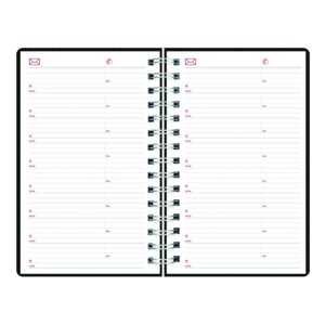 Brownline 2023 DuraFlex Daily/Monthly Planner, Appointment Book, 12 Months, January to December, Twin-Wire Binding, 8" x 5", Black (CB634V.BLK-23)