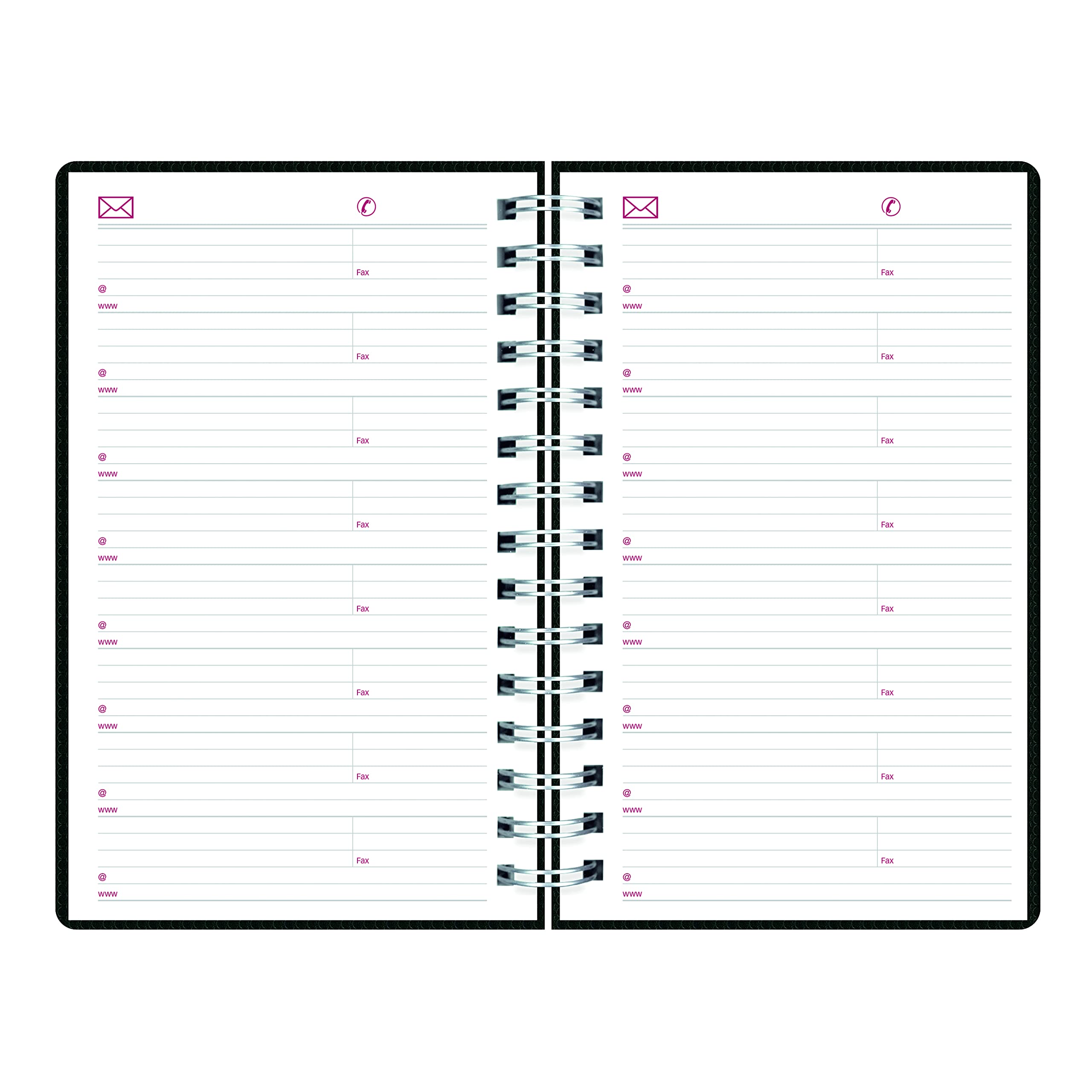 Brownline 2023 DuraFlex Daily/Monthly Planner, Appointment Book, 12 Months, January to December, Twin-Wire Binding, 8" x 5", Black (CB634V.BLK-23)