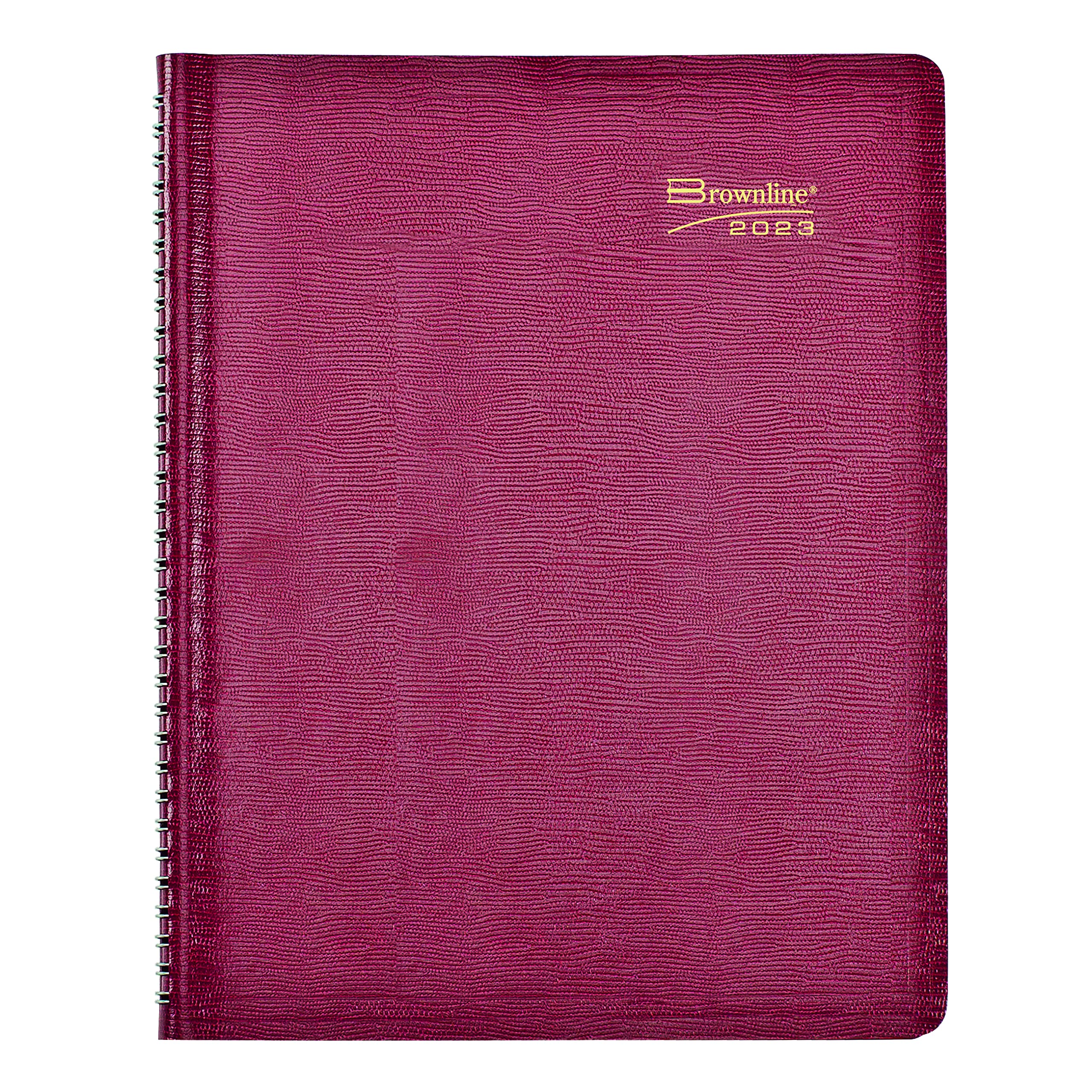 Brownline 2023 Essential Weekly Planner, Appointment Book, 12 Months, January to December, Twin-Wire Binding, 11" x 8.5", Red (CB950.RED-23)