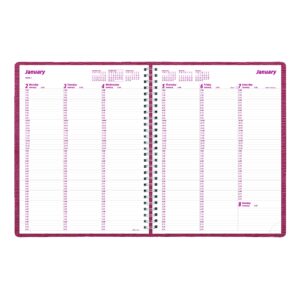 Brownline 2023 Essential Weekly Planner, Appointment Book, 12 Months, January to December, Twin-Wire Binding, 11" x 8.5", Red (CB950.RED-23)