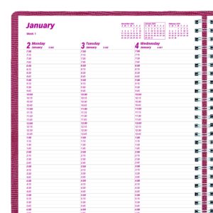 Brownline 2023 Essential Weekly Planner, Appointment Book, 12 Months, January to December, Twin-Wire Binding, 11" x 8.5", Red (CB950.RED-23)