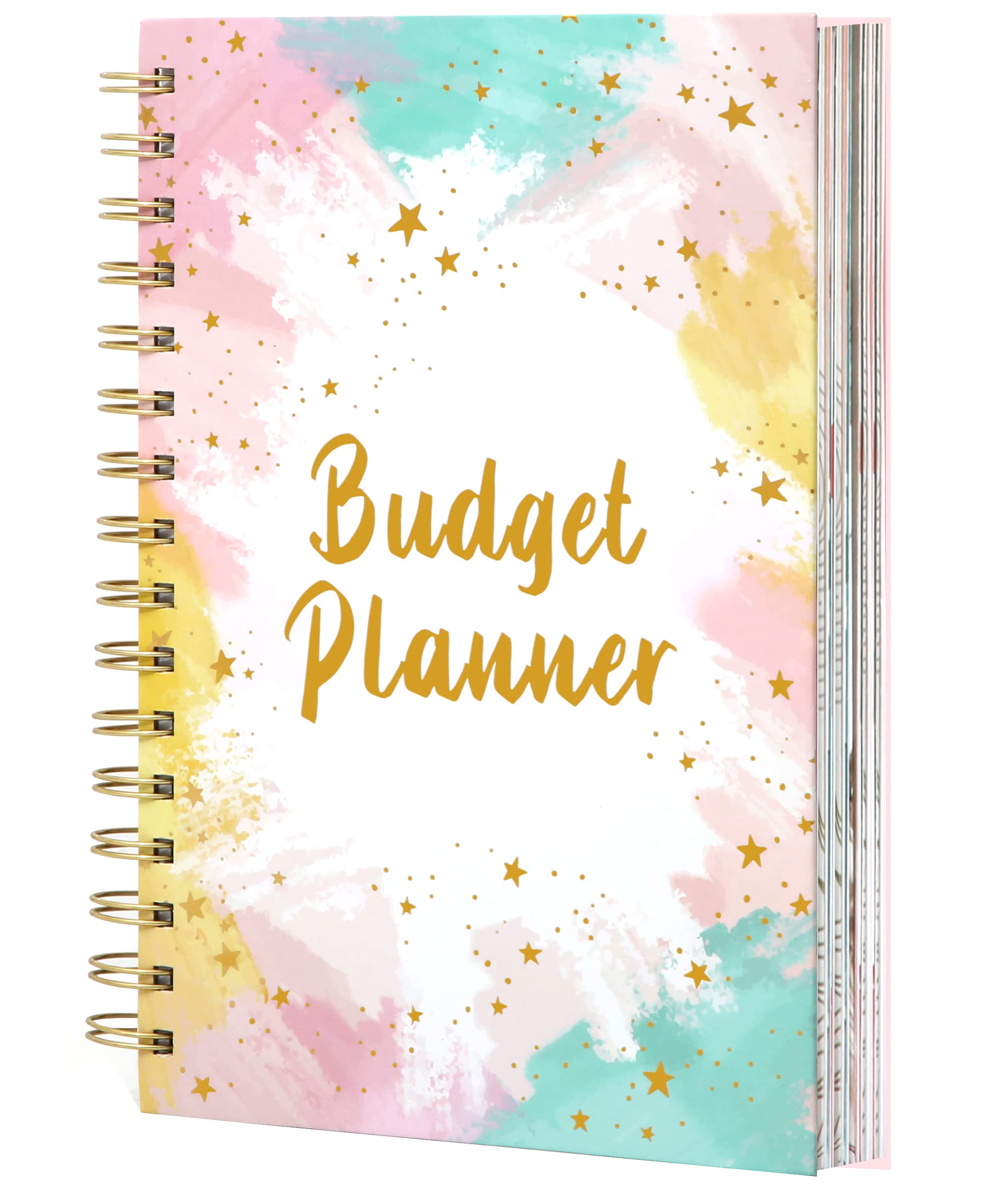 CAGIE Budget Planner 2024 - Budget Planner and Monthly Budget Book, Financial Planner Budget Book with 12 Pockets, Expense Tracker Notebook, Budget Book Planner for 2024, A5, Pink Budget Planner