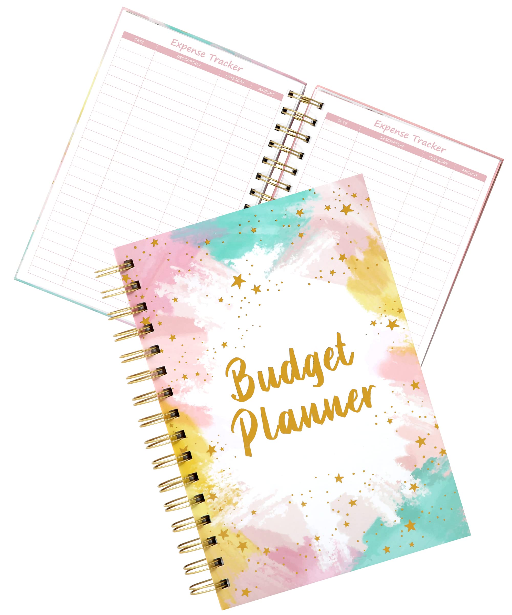 CAGIE Budget Planner 2024 - Budget Planner and Monthly Budget Book, Financial Planner Budget Book with 12 Pockets, Expense Tracker Notebook, Budget Book Planner for 2024, A5, Pink Budget Planner