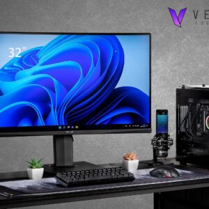 Velztorm Vitrux SFF Gaming PC Desktop (Intel i9-12900K 16-Core, GeForce RTX 3080, 32GB DDR5 4800MHz RAM, 1TB PCIe SSD + 2TB HDD (3.5), WiFi 6, 240mm AIO, RGB Fans, 850W PSU, Win 11H) VELZ0059