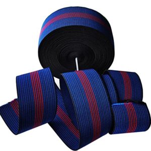 JINRUISI 2" Wide Elastic Webbing,Upholstery DIY,Sofa,Chair,Couch Sitting Belt Replacement,Upholstery Modification Elasbelt (31ft Long 2.76" Wide)