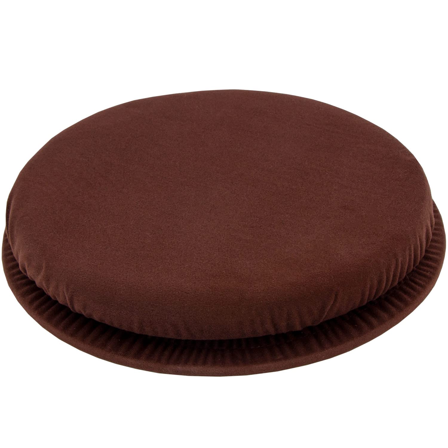 DMI 961-1992-0400 360 Degree Swivel Seat Cushion, Portable and Lightweight, Great for Home, Office or Travel, Velour, Brown