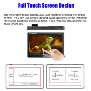 FEELWORLD LUT11 10.1 Inch Video Monitor,Ultra High Bright 2000nit Touch Screen DSLR Camera Field Monitor,4K HDMI,1920X1200 IPS Panel