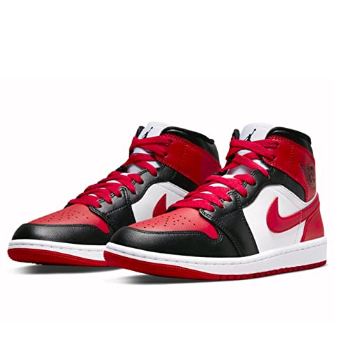 Jordan Womens Air 1 Mid BQ6472 079 Bred Toe - Size 9W