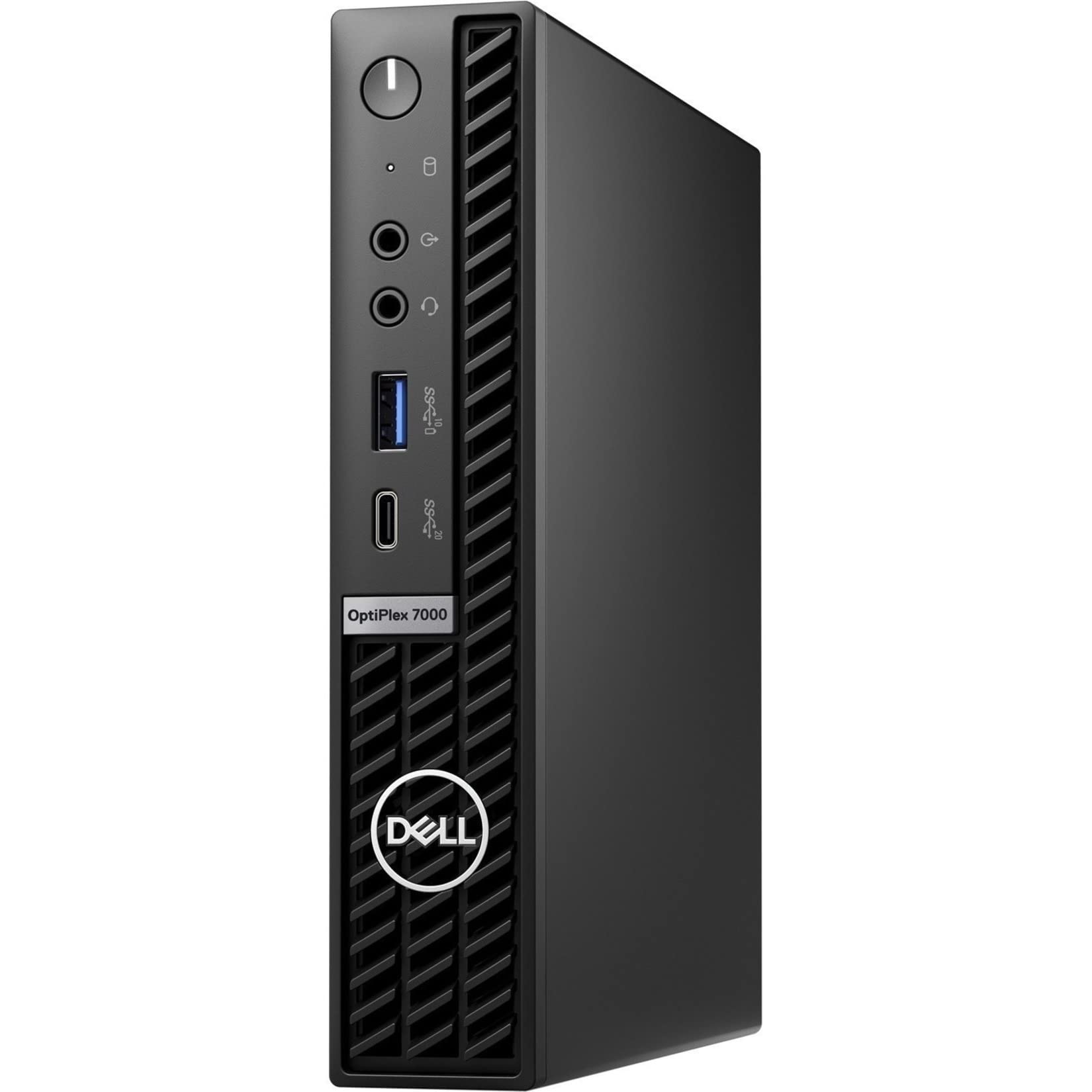 Dell OptiPlex 7000 Desktop Computer - Intel Core i5 12th Gen i5-12500T Hexa-core (6 Core) 2 GHz - 16 GB RAM DDR4 SDRAM - 256 GB M.2 PCI Express NVMe 3.0 x4 SSD - Micro PC - Black