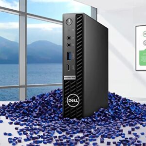 Dell OptiPlex 7000 Desktop Computer - Intel Core i5 12th Gen i5-12500T Hexa-core (6 Core) 2 GHz - 8 GB RAM DDR4 SDRAM - 256 GB M.2 PCI Express NVMe 3.0 x4 SSD - Micro PC - Black