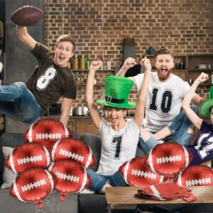 20 Pcs Football Balloons Foil Field Football Party Decorations Aluminum Foil Football Shaped Sports Balloons for Sport Themed Birthday Party Decor (22 Inch)