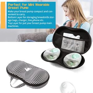 Wearable Breast Pump Bag Case Breast Pump Accessories Compatible with Wireless Breast Pump, for Working Mom Handless Electric Breast Pump and Extra Parts