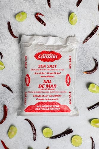 Amorcito Corazón - Coarse Sea Salt, Natural Salt From México - 700gr (2 pack)