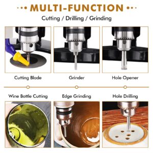 Glass Bottle Cutter, Electric Bottle Cutting Machine，6000R/Min Electric DIY Bottle Cutter Machine Wine Bottle Cutting Tool Kit for Various Wine Bottles, DIY Creative Crafts Decoration