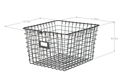 2-pack Wire Baskets (Medium, Gray)