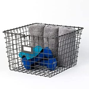 2-pack Wire Baskets (Medium, Gray)