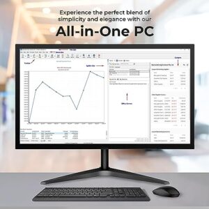 Lenovo All in one Tiny Computer Desktop PC, Intel Pentium J3710 Processor, 8GB Ram, 256GB SSD, New FHD 22 Inch Monitor, Wireless Keyboard and Mouse, WiFi/Bluetooth, Windows 10 (Renewed)