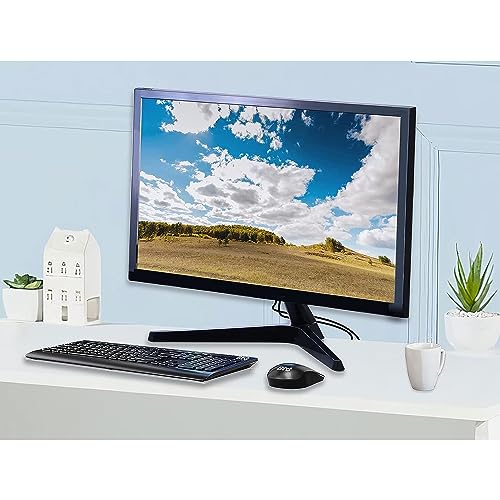 Lenovo All in one Tiny Computer Desktop PC, Intel Pentium J3710 Processor, 8GB Ram, 256GB SSD, New FHD 22 Inch Monitor, Wireless Keyboard and Mouse, WiFi/Bluetooth, Windows 10 (Renewed)