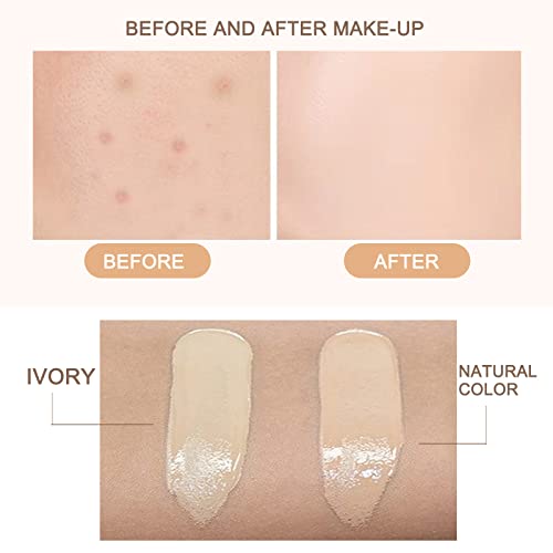 Perebella Skin Tone CC Cream SPF 50,Colour Correcting Self Adjusting for Mature Skin,Cosmetics Pre-makeup Primer Moisturizing Concealer Brightening Skin Tone (2Bottle,Nature)