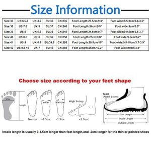 Mesh Breathable Sneakers for Women Fashion Wedge Platform Slip-on Sports Walking Shoes Non Slip Shaking Shoes Casual Shoes, Black, 8.5