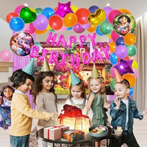 Encanto Birthday Party Supplies - Balloons, 116Pcs Birthday Decorations Include Mirabel Foil Balloons, Encanto Party Decorations, Party Supplies, Happy Birthday Balloon, Encanto Balloons For Party