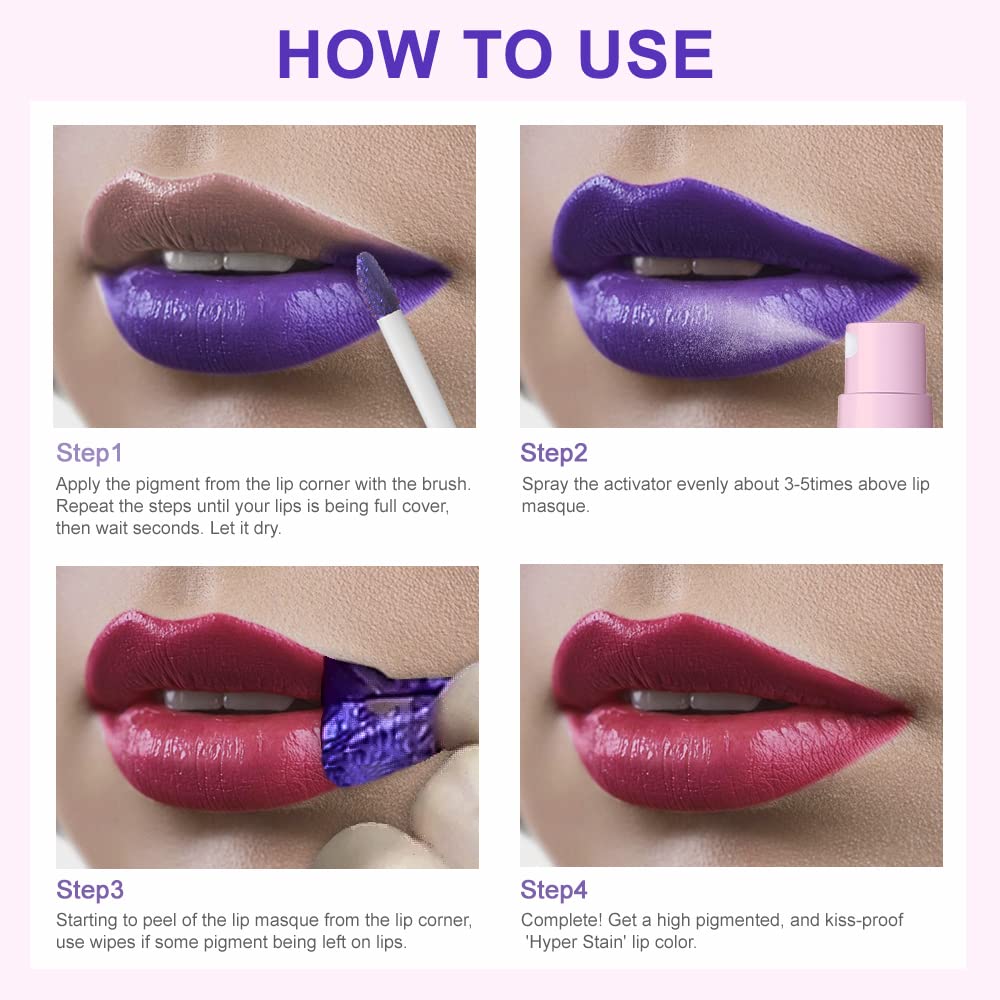 kukubird Peel & Reveal Long Lasting Natural Waterproof Smudge Proof Lip Tints (Icon)