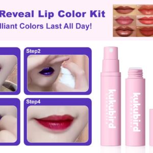 kukubird Peel & Reveal Long Lasting Natural Waterproof Smudge Proof Lip Tints (Icon)