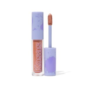 kosas 10-second eye gel watercolor eyeshadow: moisturizing and brightening shimmer eyeshadows - heat