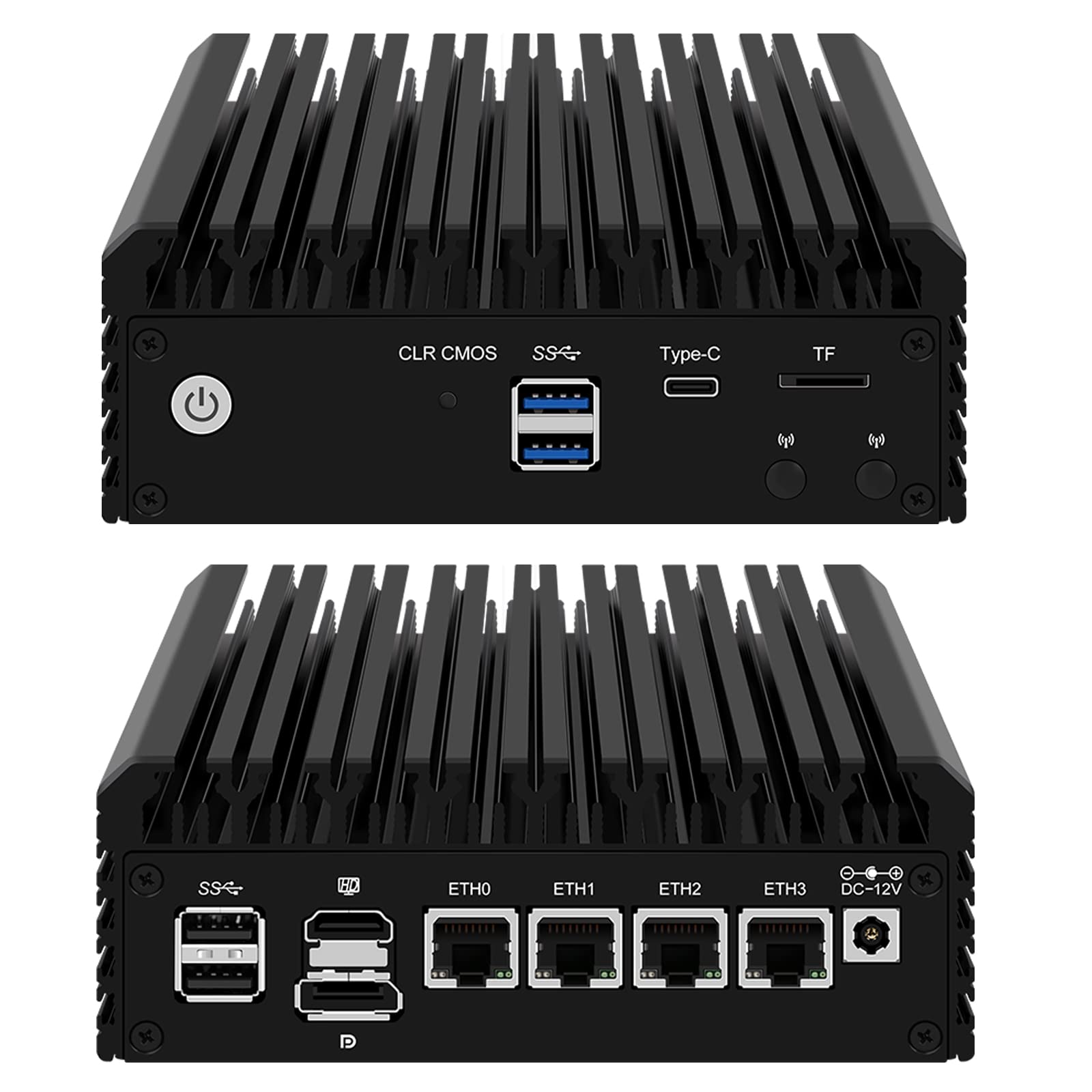 MOGINSOK 2.5GbE Linux Firewall Micro Appliance Celeron N5105 4xIntel I226 Nic Firewall Router PC Barebone No Ram No SSD AES-NI