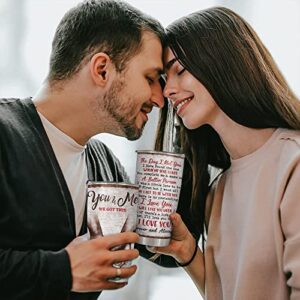 Valentine's Day Birthday Gifts for Her Him Romantic Gifts I Love You Gifts for Her Him Boyfriend Girlfriend Wife Husband Fiance Gifts for Birthday Wedding Anniversary 20Oz Tumbler