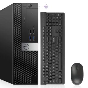 dell desktop computer windows 10 pro optiplex 7040 i7 refurbished small form factor pc, i7-6700 3.40ghz,32gb ram ddr4 512gb m.2 nvme ssd,ax210 built-in wifi 6e, hdmi 3 monitor support (renewed)