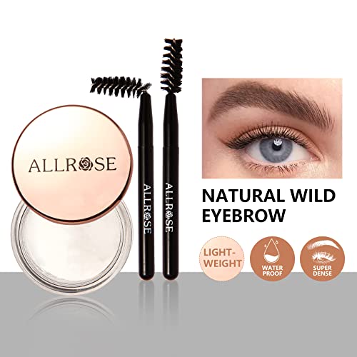 Eyebrow Wax - Brow Shaping Wax for Brow Lamination Effect, Waterproof Eyebrow Styling Wax, Clear Brow Gel, Lift & Freeze Brow Soap Without Residue (clear)