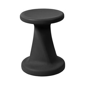 ecr4kids twist wobble stool, 18in seat height, active seating, black