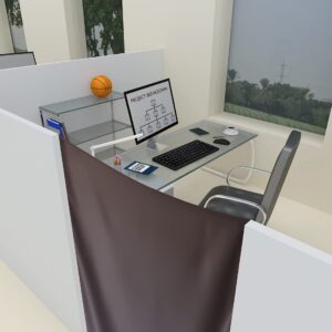 TopShade Office Cubicle Curtain and Privacy Door/Screen