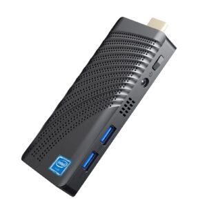 mini pc stick 8gb ddr4 128gb emmc intel celeron n4000 (up to 2.6ghz) mini computer stick with windows 10 pro supports 4k hdmi, 2.4g/5g wifi, bluetooth 4.2, auto power on, htpc