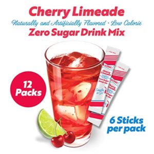 Sonic Singles to Go Powdered Drink Mix, Cherry Limeade, 6 Sticks per Box, 3 Boxes included (18 Sticks Total)