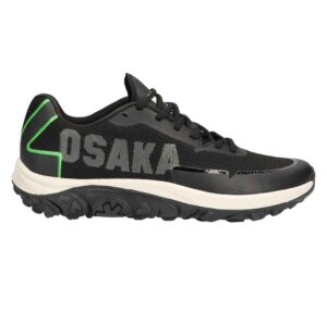 osaka kai field hockey turf shoe black/green 7.5