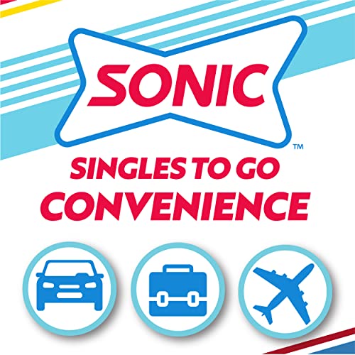 Sonic Singles to Go Powdered Drink Mix, Ocean Water, 6 Sticks per Box, 3 Boxes included (18 Sticks Total)