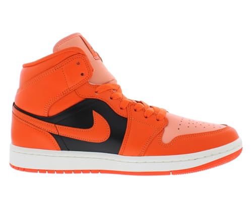 Jordan Womens WMNS Air Jordan 1 MID SE DM3381 600 Orange/Black - Size 10W