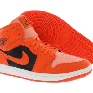 Jordan Womens WMNS Air Jordan 1 MID SE DM3381 600 Orange/Black - Size 10W