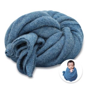 newborn posing wrap newborn photography props soft stretch knit blanket handmade wrap for baby boys girls photoshoot…