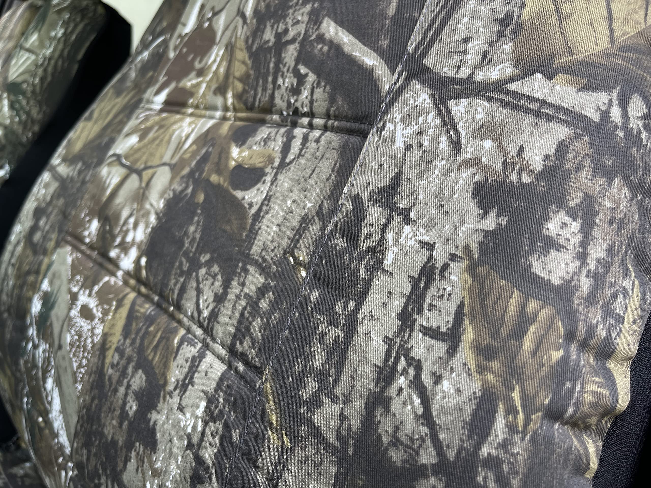 Canvas Seat Covers for Toyota Tacoma Double/Crew Cab SR SR5 TRD Sport Interior Accessories 2007-2023, Universal Car Pickup Truck Cotton Hunting Camouflage Protector, Airbag Compatible