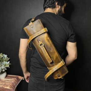 RUSTIC TOWN Leather Knife Roll & Leather Journal - A Perfect Combo for Chefs