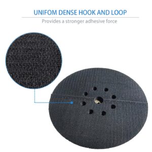 9 Inch 8 Hole Drywall Sanding Pad for Drywall Sander, Replacement Backing Pad Used with Hook and Loop Grinding Polishing Sanding Disc