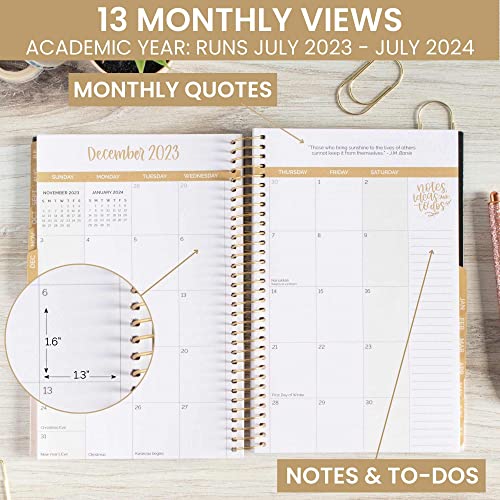 bloom daily planners 2023-2024 Academic Year Day Planner (July 2023 - July 2024) - 5.5” x 8.25” - Weekly/Monthly Agenda Organizer Book with Stickers & Bookmark - Cleerely Stated