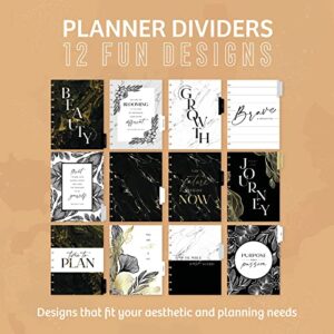 Happy Planner 2023 Daily Planner and Calendar, 12-Month Daily, Weekly, and Monthly Planner, Jan. 2023–Dec. 2023, Vertical Layout, Gold & Black Theme, Classic Size, 7 Inches by 9 1/4 Inches